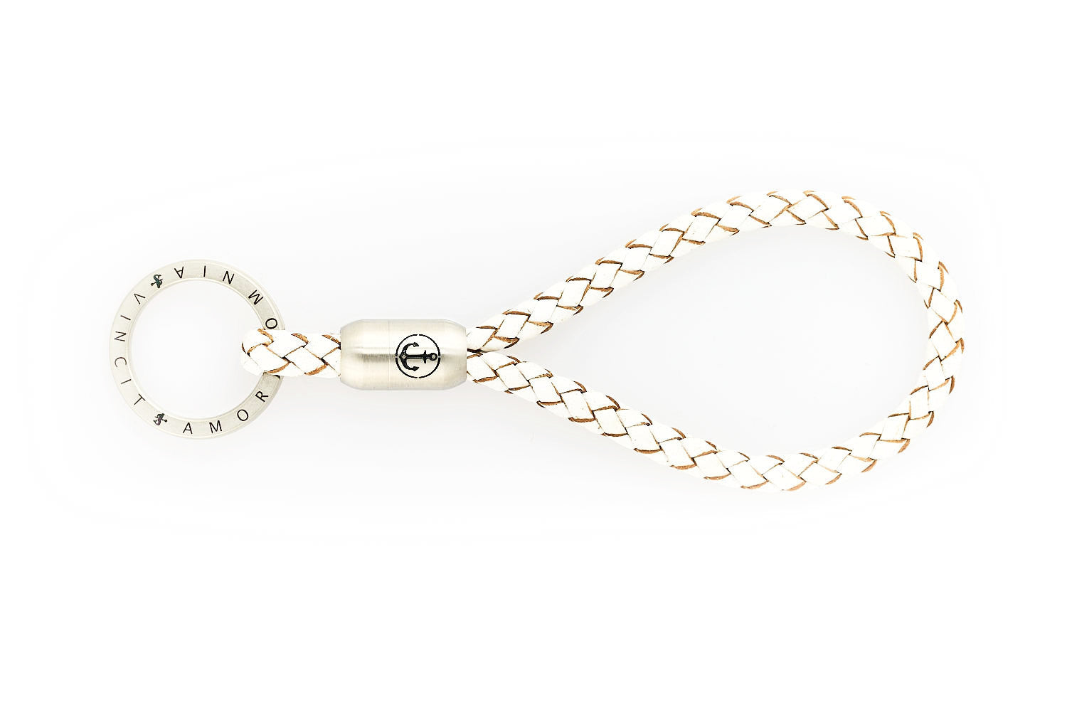 NEPTN Keychain: Maritime design, made from Italian leather & steel